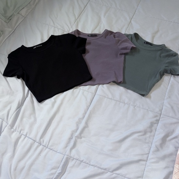 Zara | Tops | Zara Women Crop Top Bundle | Poshmark